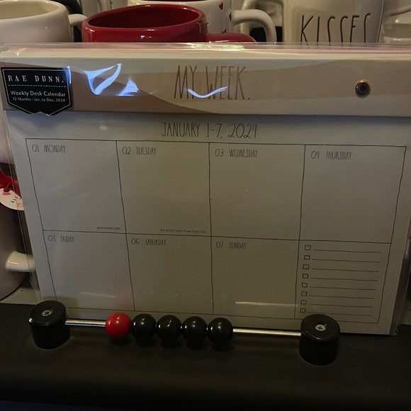 Office | Copy Rae Dunn 224 My Week Desk Calendar | Poshmark